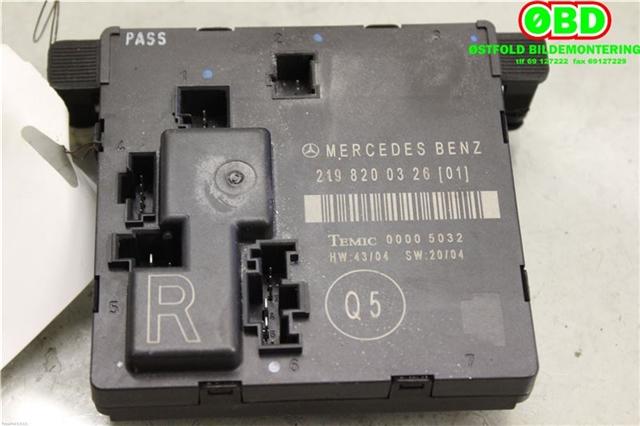 Styreenhet dør (A 219 820 03 26) for Mercedes CLS 219 320-500 2003-11 ...