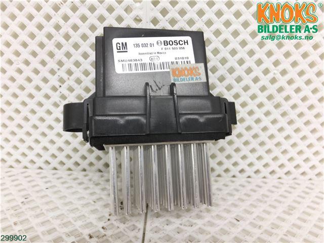 Varmeapparat viftemotstand (13598091) for Opel / Vauxhall Astra J 2010 ...